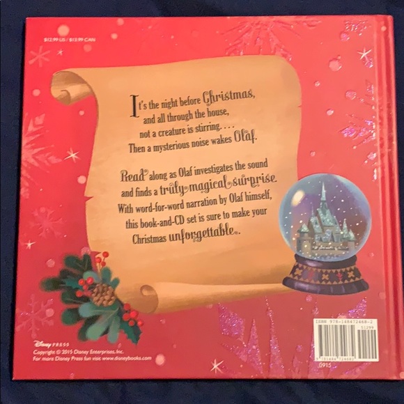 Disney | Other | New Olafs Night Before Christmas Storybook Wcd | Poshmark